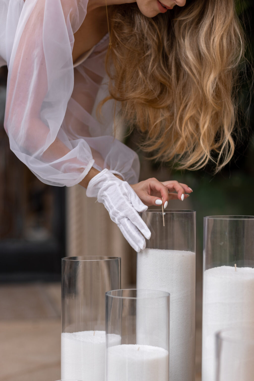 Wedding Candle Rentals, Party & Event Decor w/Big Sand Candles