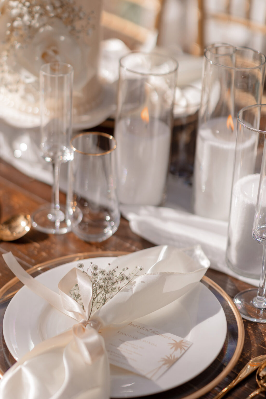 Wedding Candle Rentals, Party & Event Decor w/Big Sand Candles